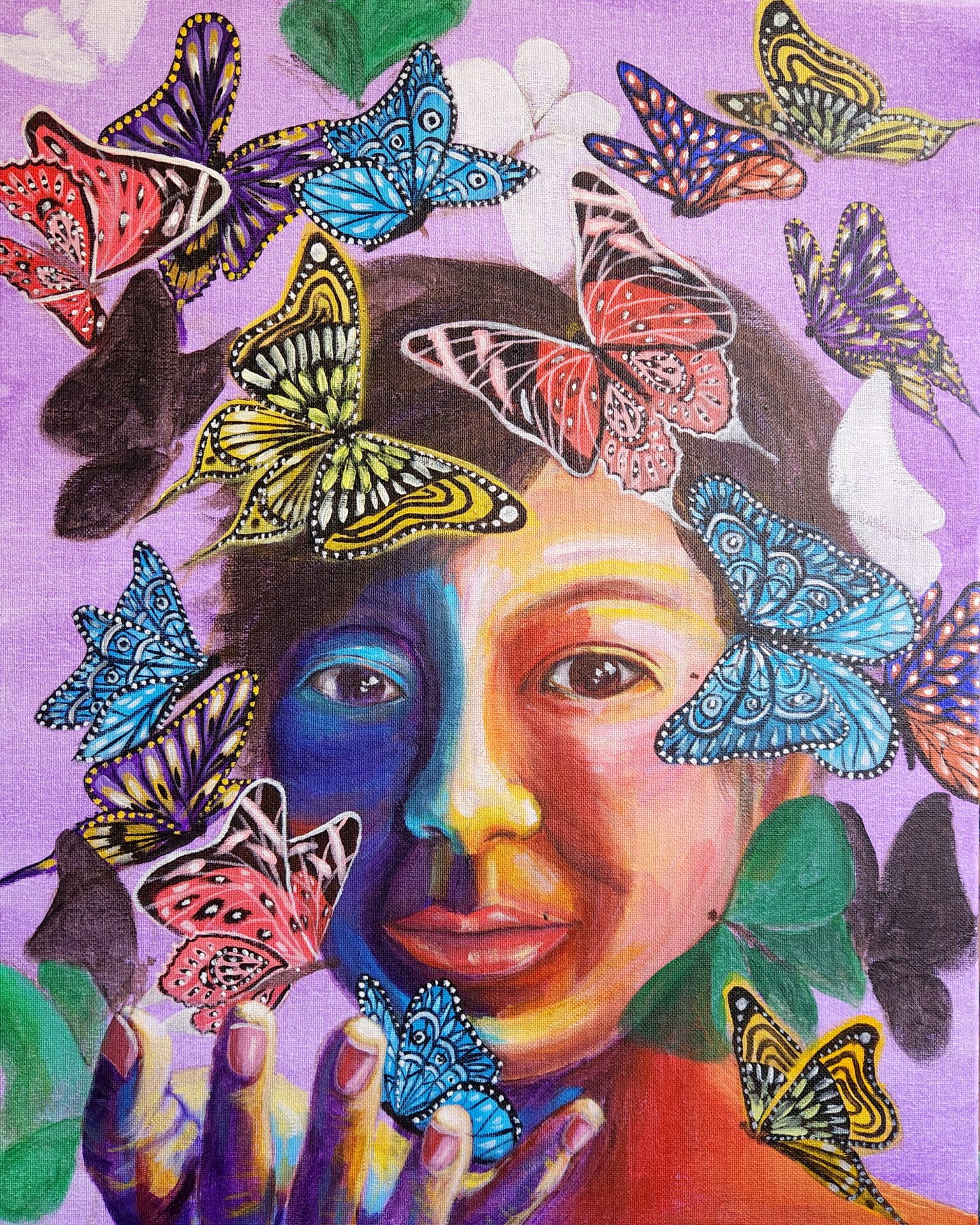 Wings of Renewal - Danielle Art - Brushstrokes of Joy