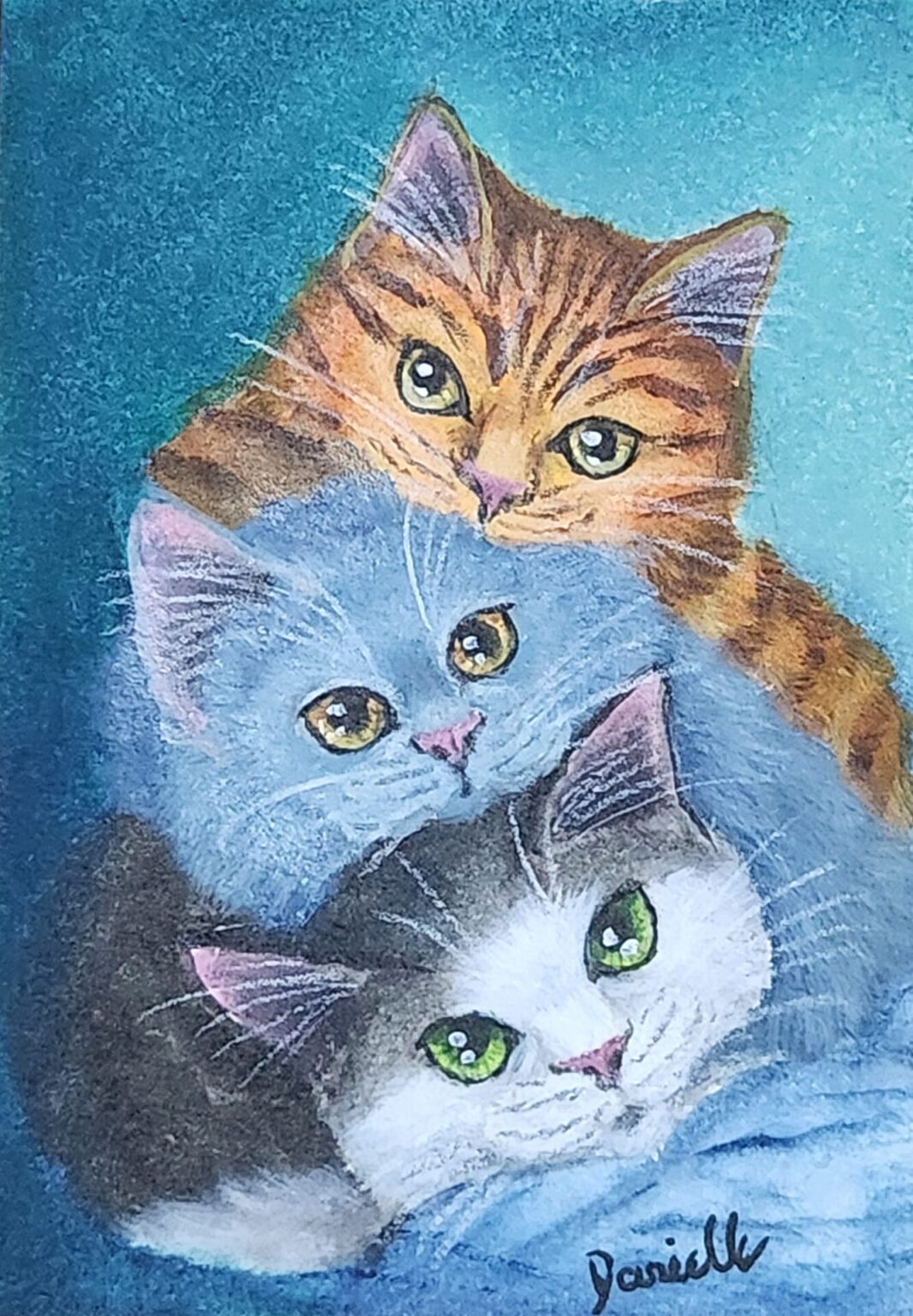 Mini Mochi Cats - Cuddle Pile - Danielle Art Mini Mochi Cats - Cuddle Pile